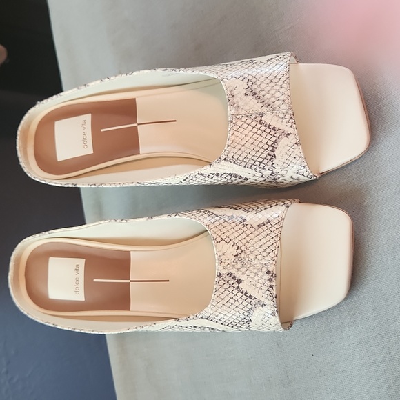 Dolce Vita | Shoes | Snake Print Slide Heels | Poshmark